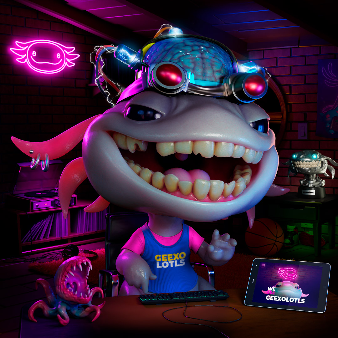 Geexolotls - The geek NFT Collection you've been waiting for, dude!