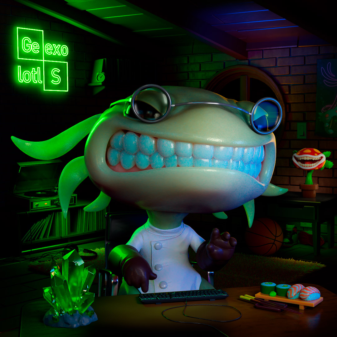 Geexolotls - The geek NFT Collection you've been waiting for, dude!